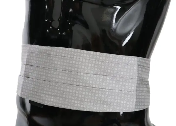 Dolce & Gabbana Patterned Silk Cummerbund - Gray
