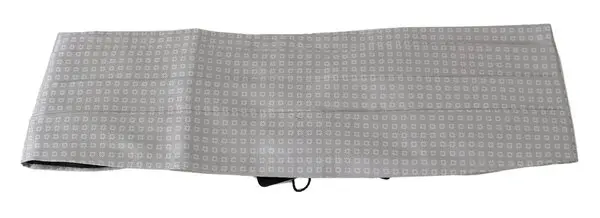 Dolce & Gabbana Patterned Silk Cummerbund - Gray