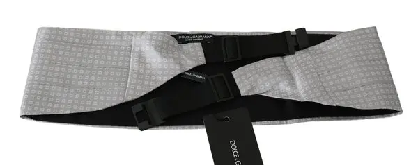 Dolce & Gabbana Patterned Silk Cummerbund - Gray