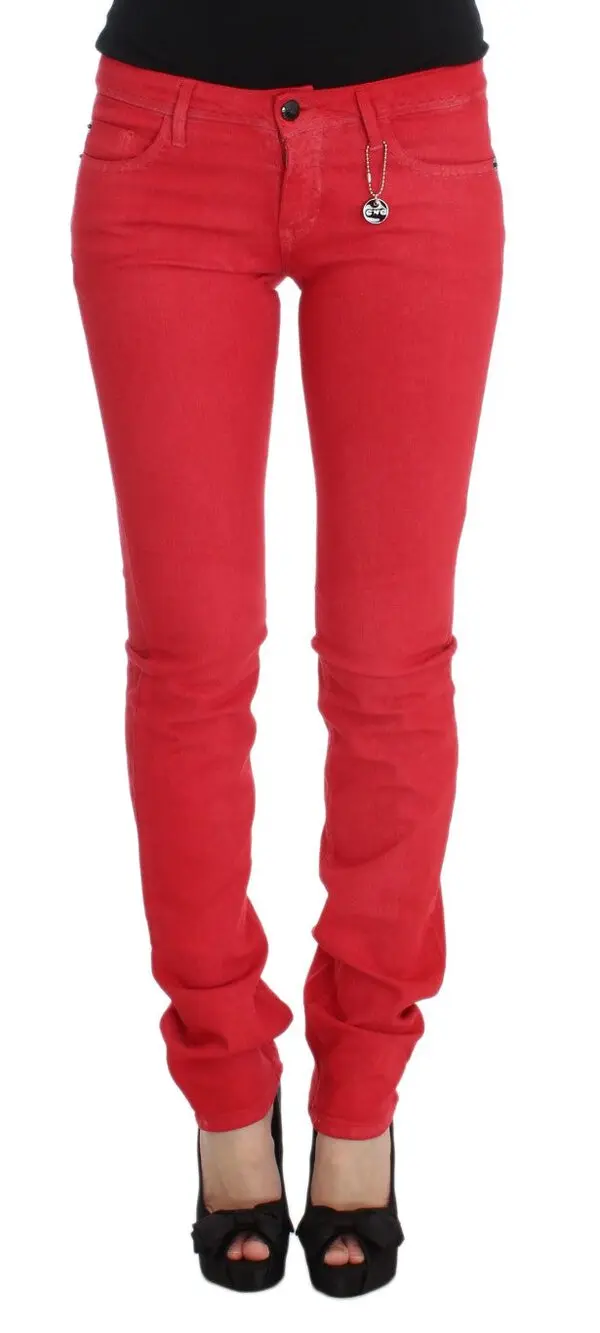 Costume National Cotton Blend Super Slim Fit Jeans