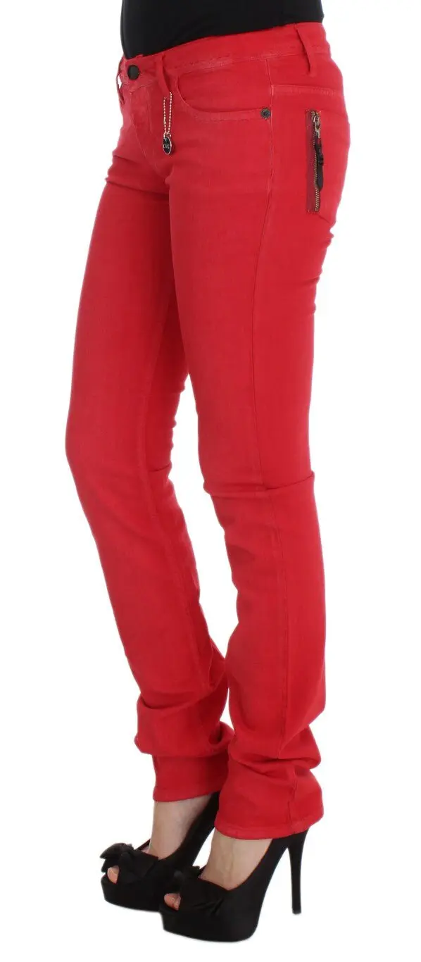 Costume National Cotton Blend Super Slim Fit Jeans