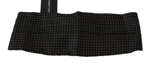 Dolce & Gabbana Dotted Waist Belt Silk Cummerbund