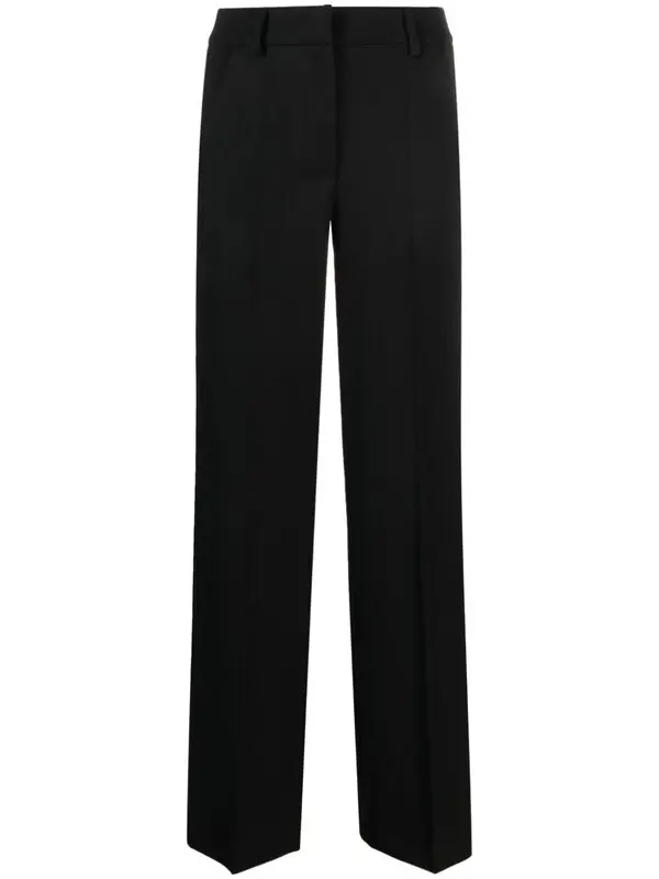 PAROSH Pleated Virgin Wool Blend Trousers