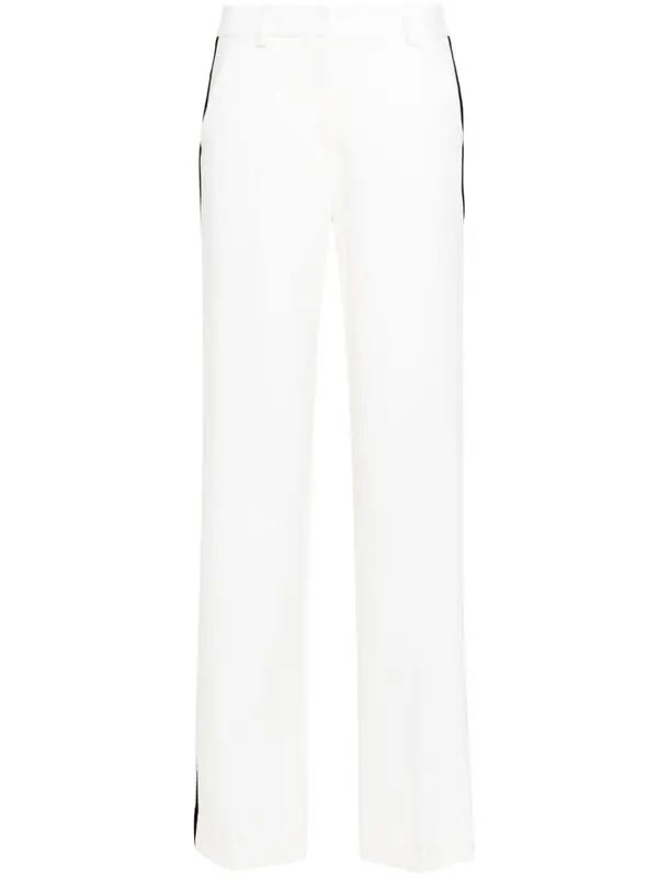 PAROSH Pleated Virgin Wool Blend Trousers