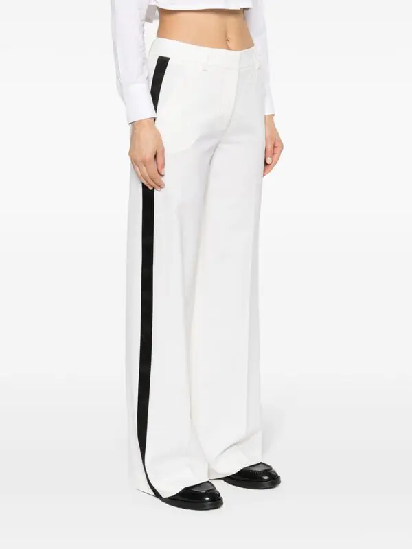 PAROSH Pleated Virgin Wool Blend Trousers