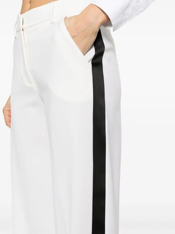 PAROSH Pleated Virgin Wool Blend Trousers