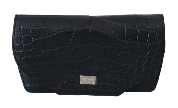 Dolce & Gabbana Crocodile Eyewear Case - Blue