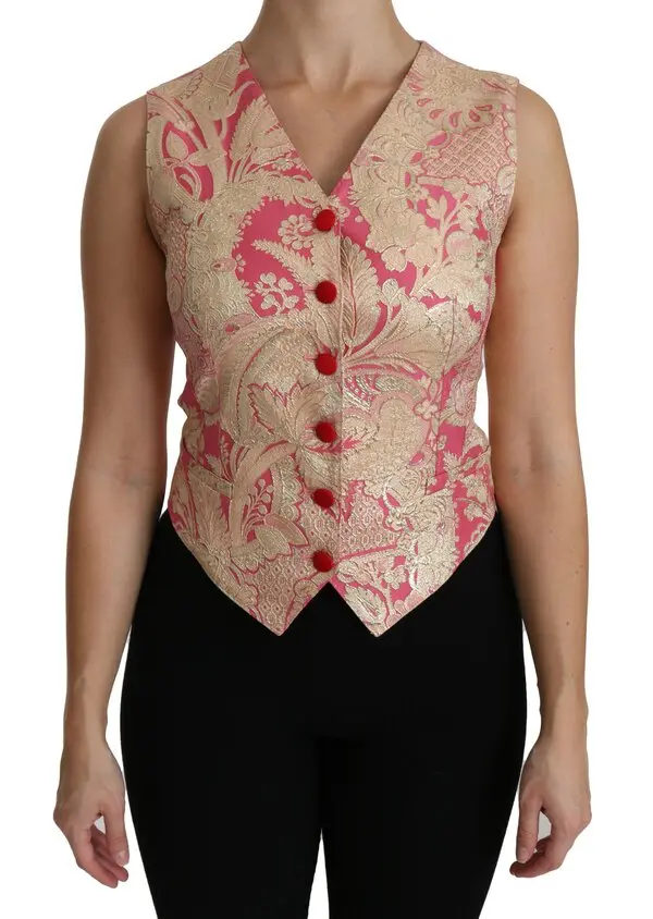 Dolce & Gabbana Brocade Sleeveless Vest Top