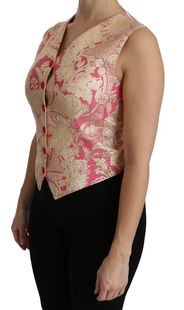 Dolce & Gabbana Brocade Sleeveless Vest Top