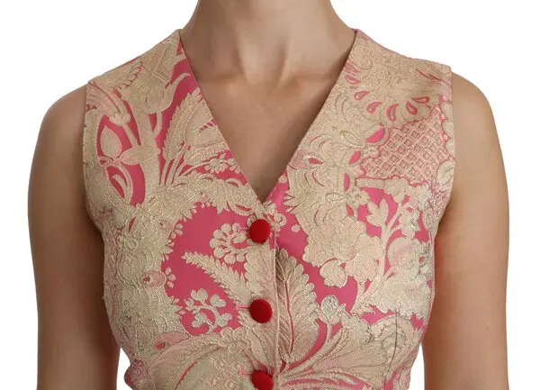 Dolce & Gabbana Brocade Sleeveless Vest Top