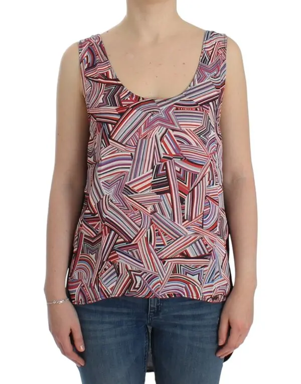 Costume National Sleeveless Printed Top - Multicolor