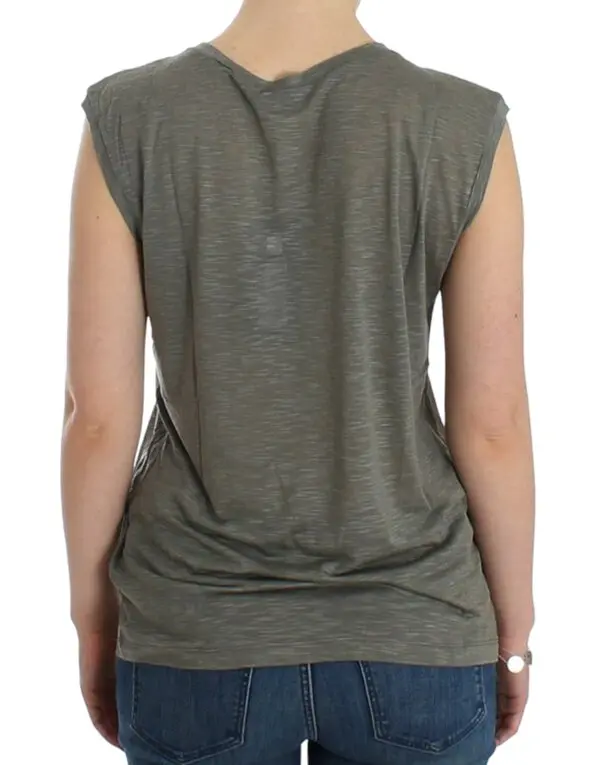 Costume National Sleeveless Printed T-shirt