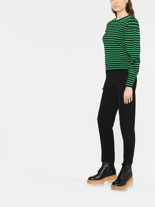 PAROSH Cropped Elasticated Leggings