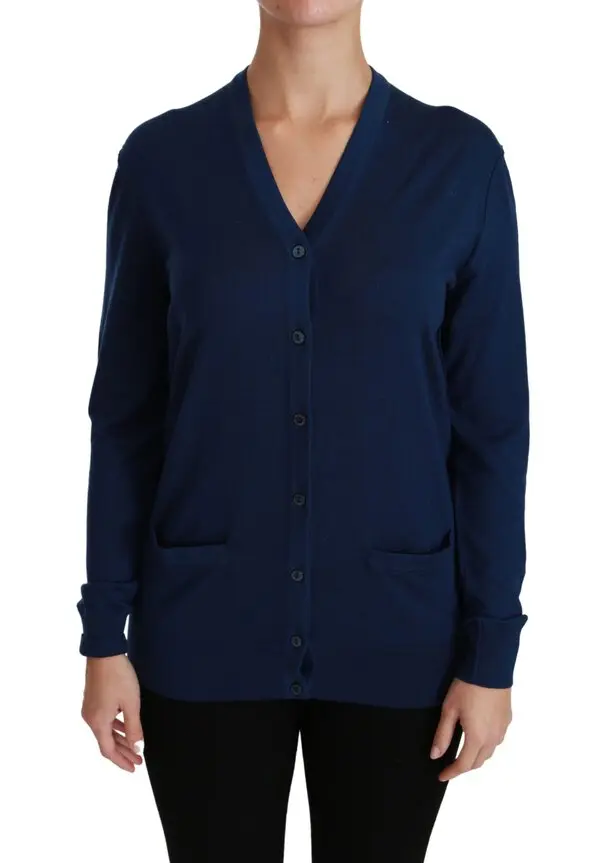 Dolce & Gabbana Button Cardigan Virgin Wool Sweater