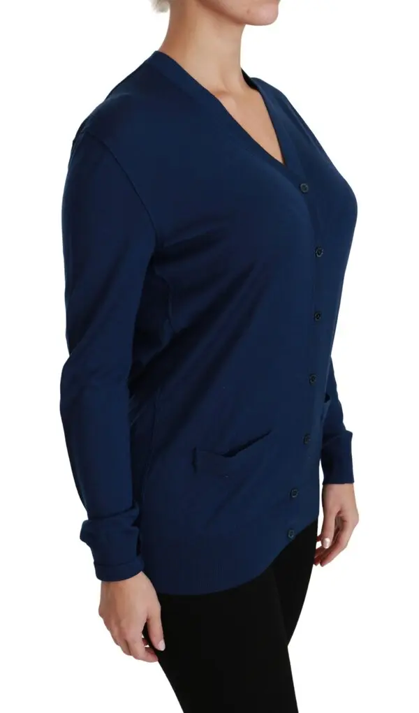 Dolce & Gabbana Button Cardigan Virgin Wool Sweater