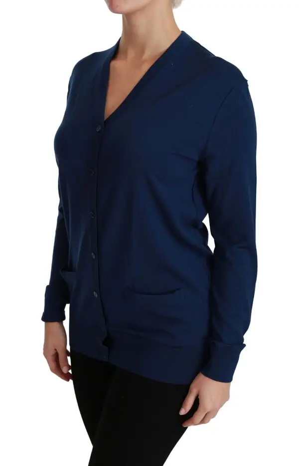 Dolce & Gabbana Button Cardigan Virgin Wool Sweater
