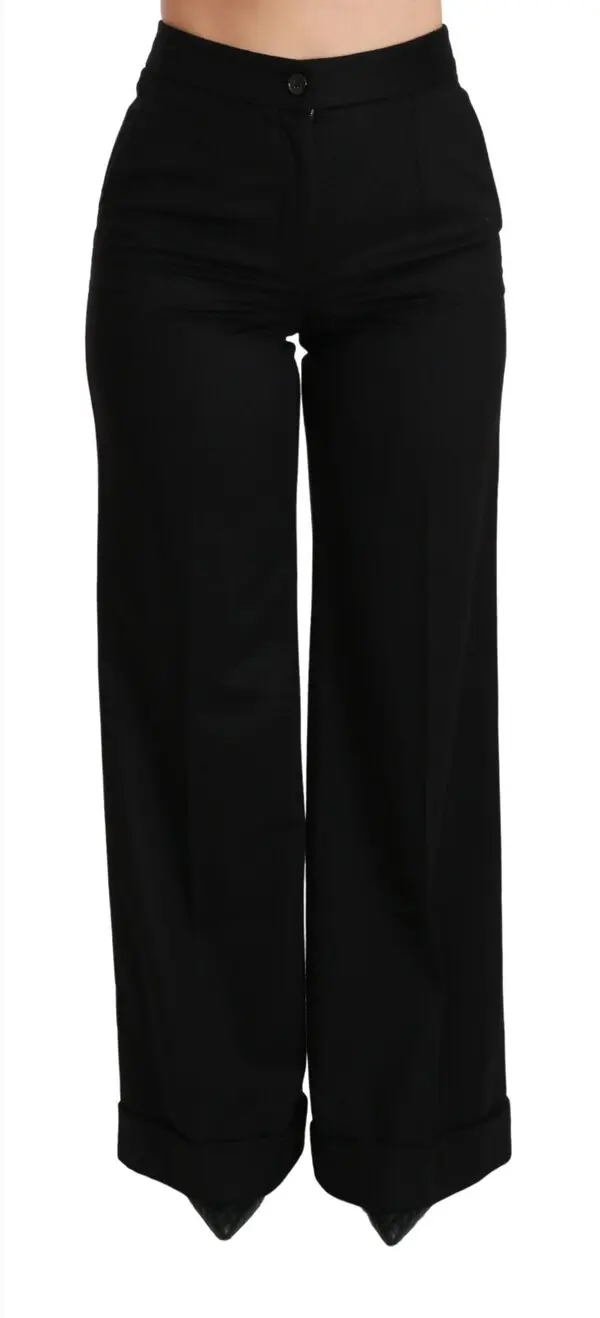 Dolce & Gabbana Wide-leg Flared Cashmere Trousers