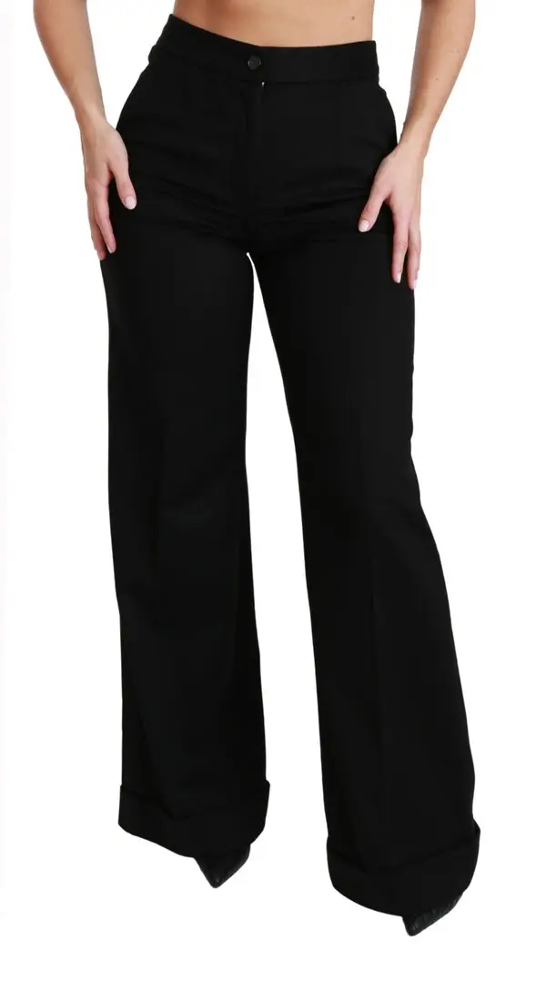 Dolce & Gabbana Wide-leg Flared Cashmere Trousers