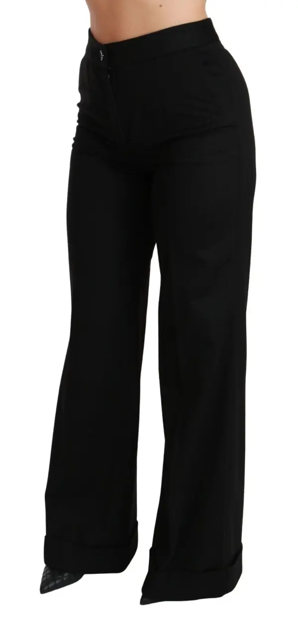 Dolce & Gabbana Wide-leg Flared Cashmere Trousers