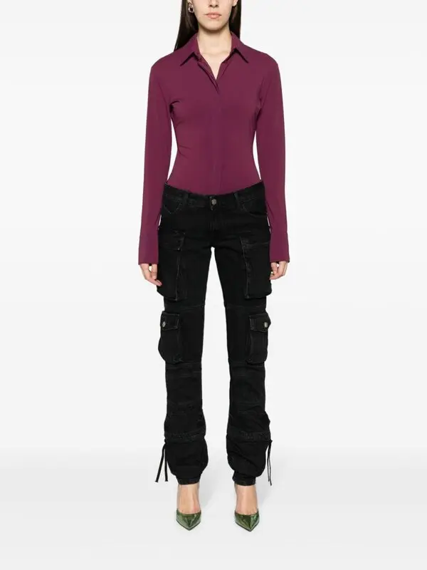Attico Essie Cargo Jeans - Black