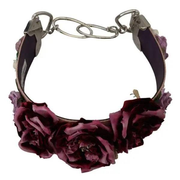 Dolce & Gabbana Floral Appliqués Shoulder Strap - Multicolor
