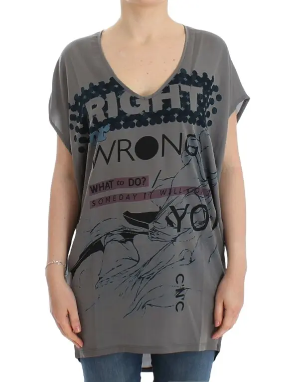 Costume National C'n'c V-neck Graphic T-shirt
