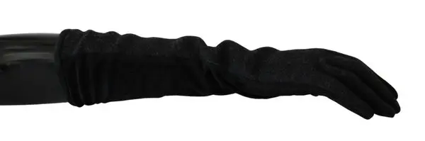 Dolce & Gabbana Mid-arm Length Wool Mittens - Black