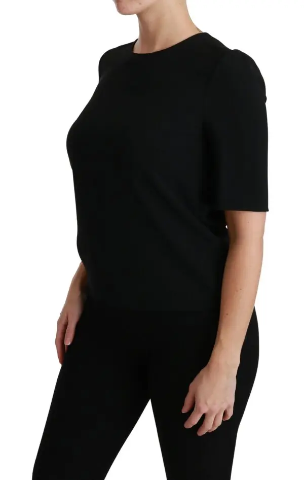 Dolce & Gabbana Short Sleeve Stretch Blouse Top