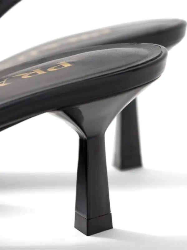Prada 55mm Crystal-embellished Slingback Pumps - Nero