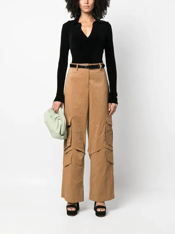 MSGM Multi-pocket Cargo Trousers - Camel
