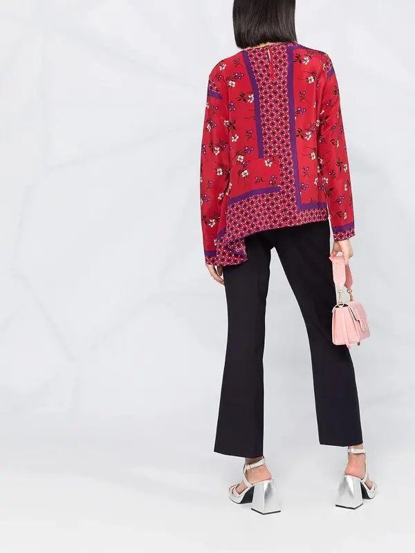 L' AUTRE CHOSE Mid-rise Cropped Trousers - Blu
