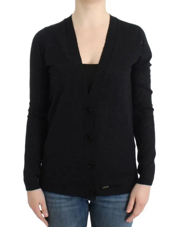 Costume National Wool Alpaca Blend Cardigan