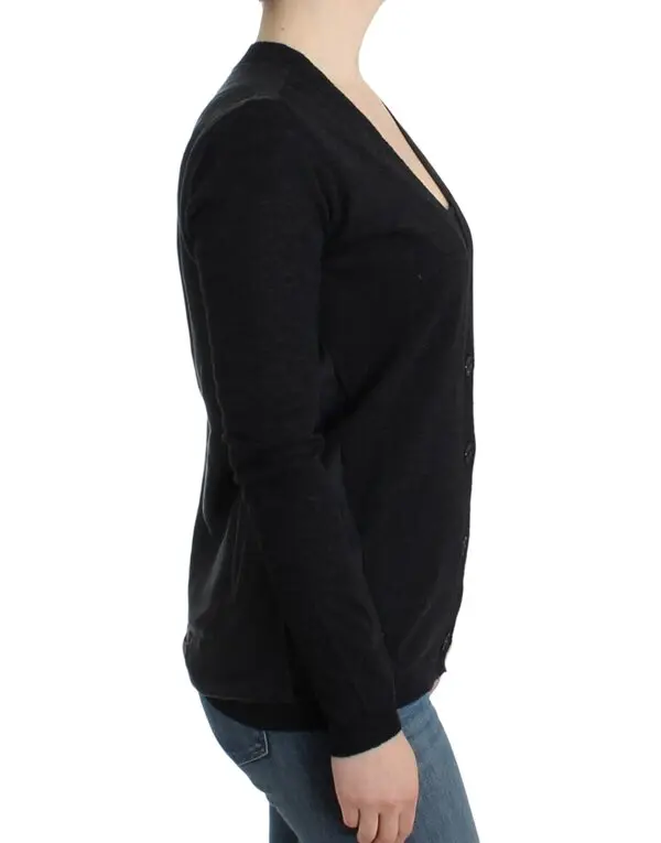 Costume National Wool Alpaca Blend Cardigan