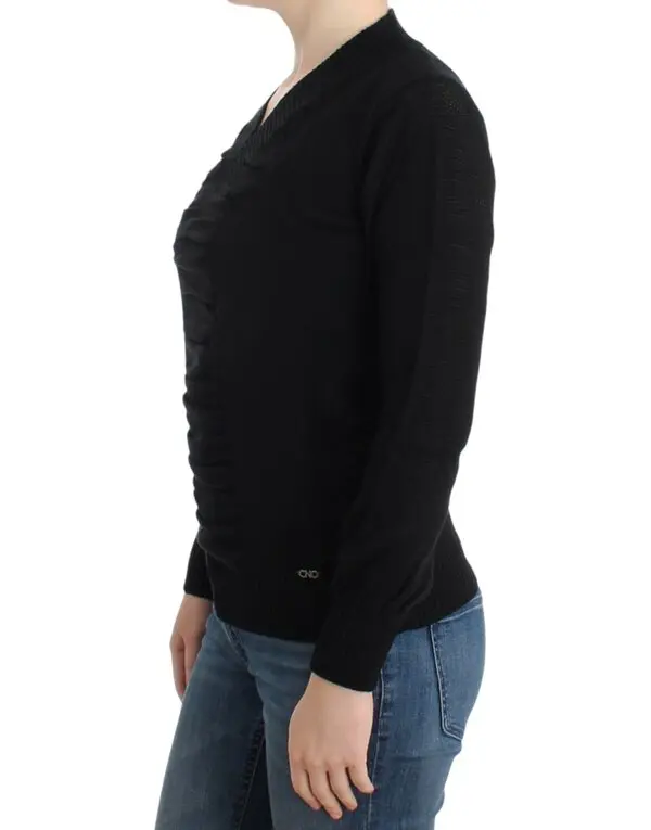 Costume National V-neck Wool Blend Sweater
