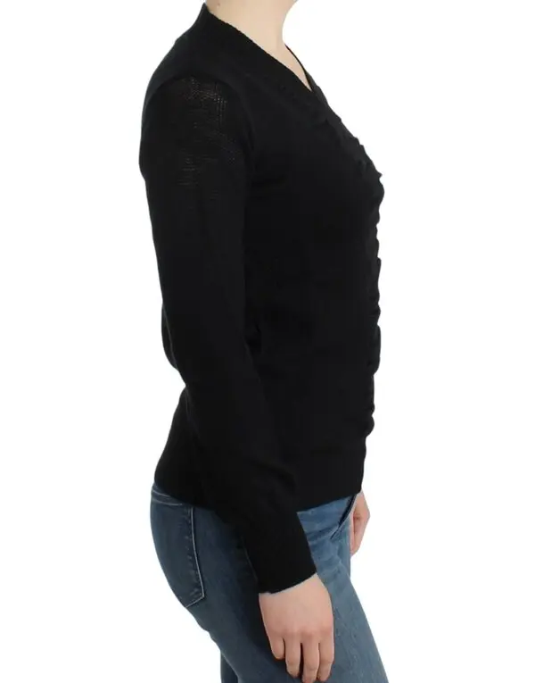 Costume National V-neck Wool Blend Sweater