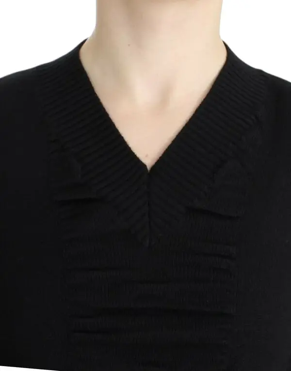 Costume National V-neck Wool Blend Sweater