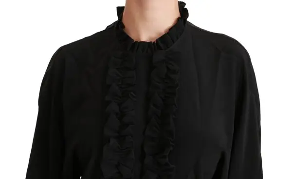 Dolce & Gabbana Silk Ruffled Blouse