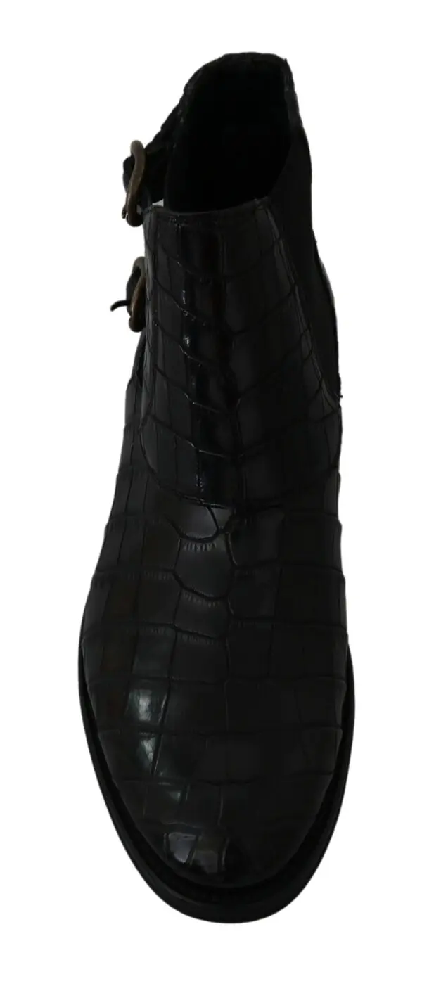 Dolce & Gabbana Crocodile Leather Derby Shoes