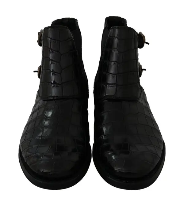 Dolce & Gabbana Crocodile Leather Derby Shoes