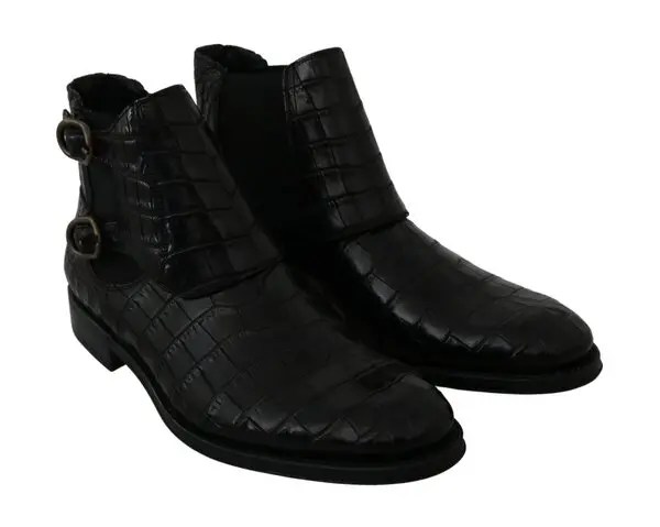 Dolce & Gabbana Crocodile Leather Derby Shoes