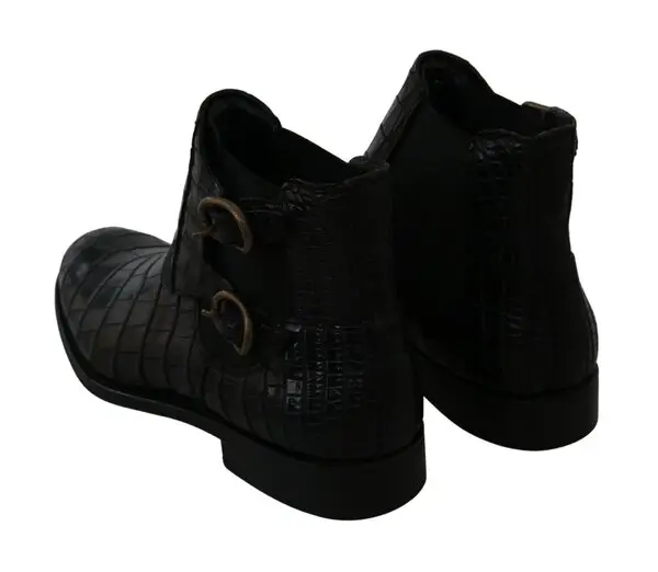 Dolce & Gabbana Crocodile Leather Derby Shoes