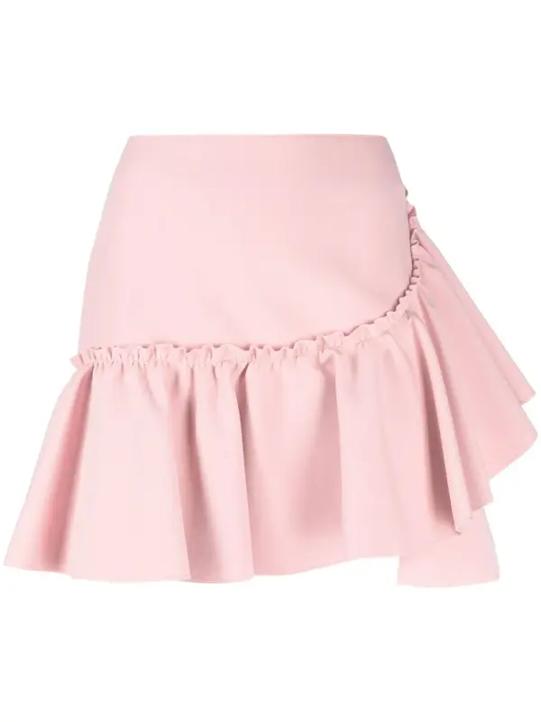MSGM High-waist Ruffle Skirt - Pink