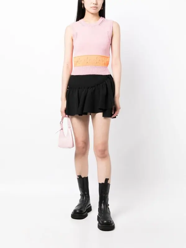 MSGM High-waist Ruffle Skirt
