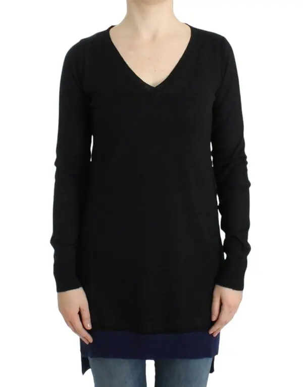 Costume National V-neck Lightweight Knit Sweater