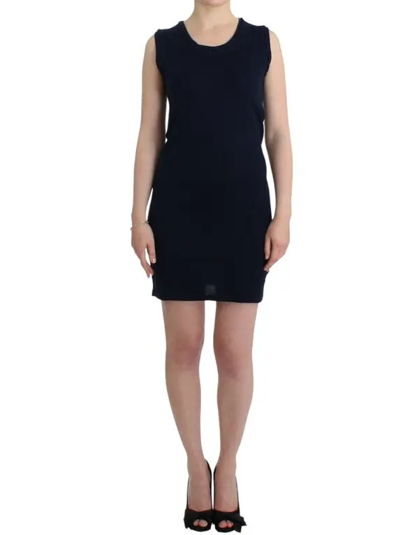 John Galliano Cotton Jersey Knee-length Dress - Blue