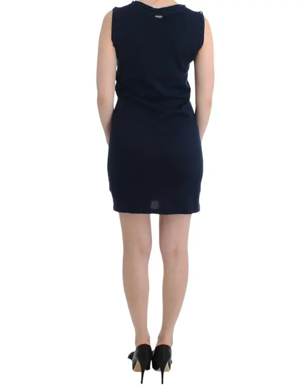 John Galliano Cotton Jersey Knee-length Dress - Blue