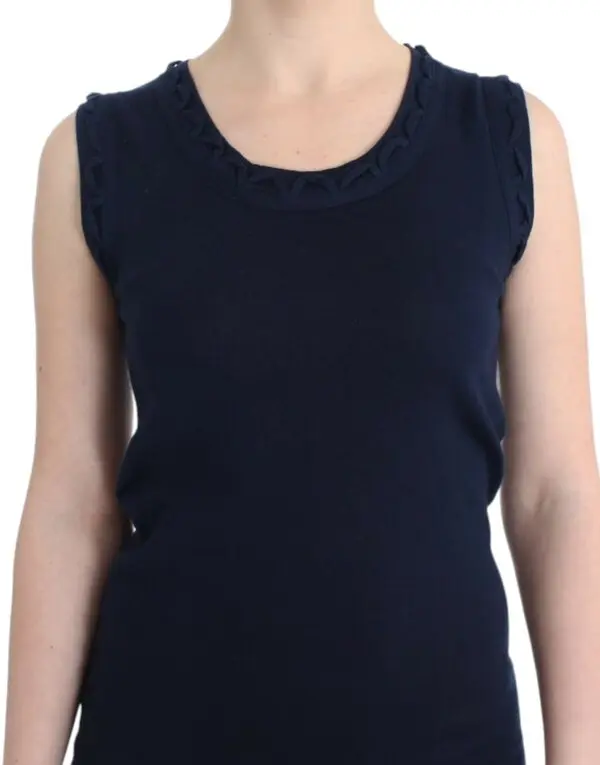 John Galliano Cotton Jersey Knee-length Dress - Blue