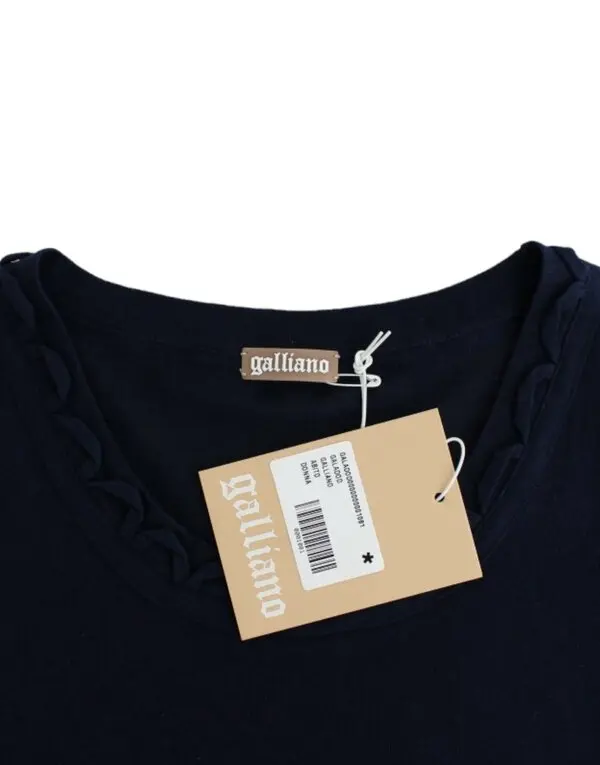 John Galliano Cotton Jersey Knee-length Dress - Blue