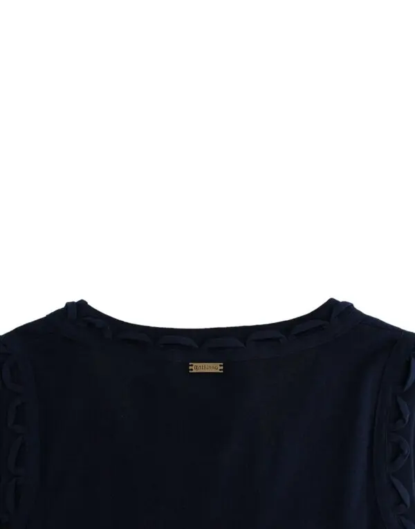 John Galliano Cotton Jersey Knee-length Dress - Blue