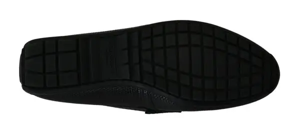 Dolce & Gabbana Lizard Leather Loafers - Black